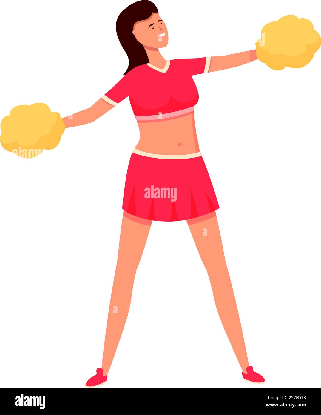 Sport female icon cartoon vector. Cheer girl. Woman dancer. Sport ...