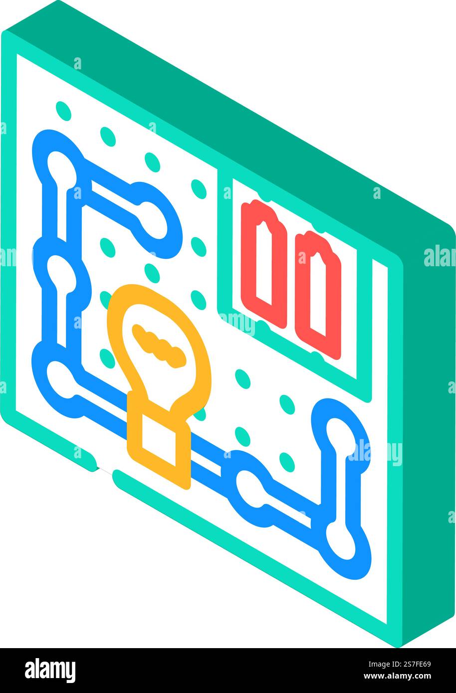 science exploration kit toy child isometric icon vector. science ...