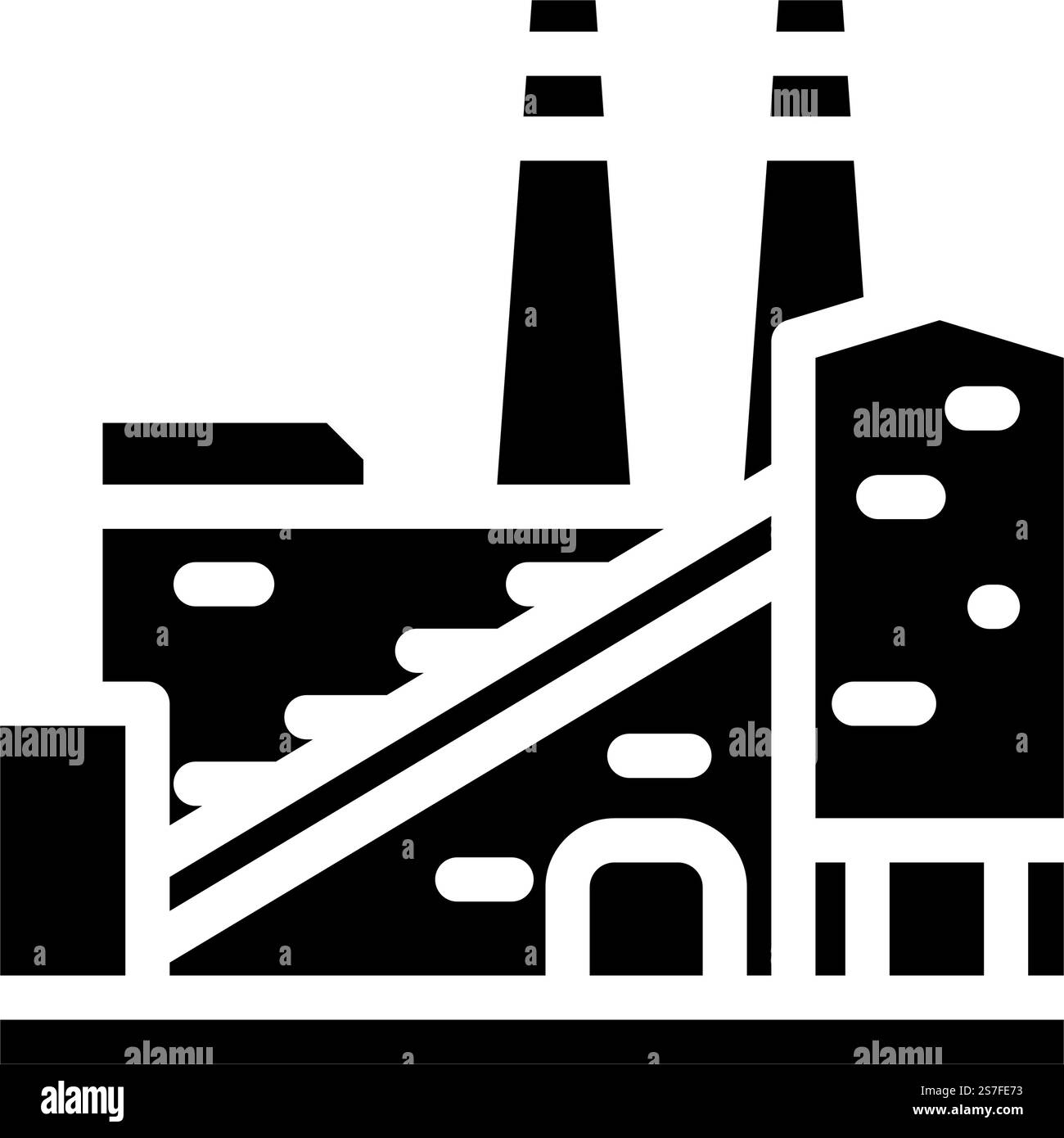 coking plant steel production glyph icon vector. coking plant steel ...