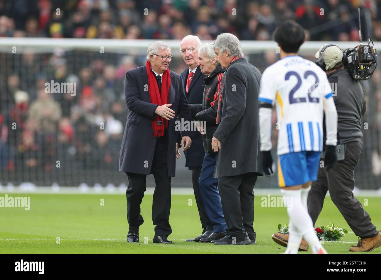 Sir Alex Ferguson Alex Stepney and Pat Crerand and Brian Kidd tribute ...