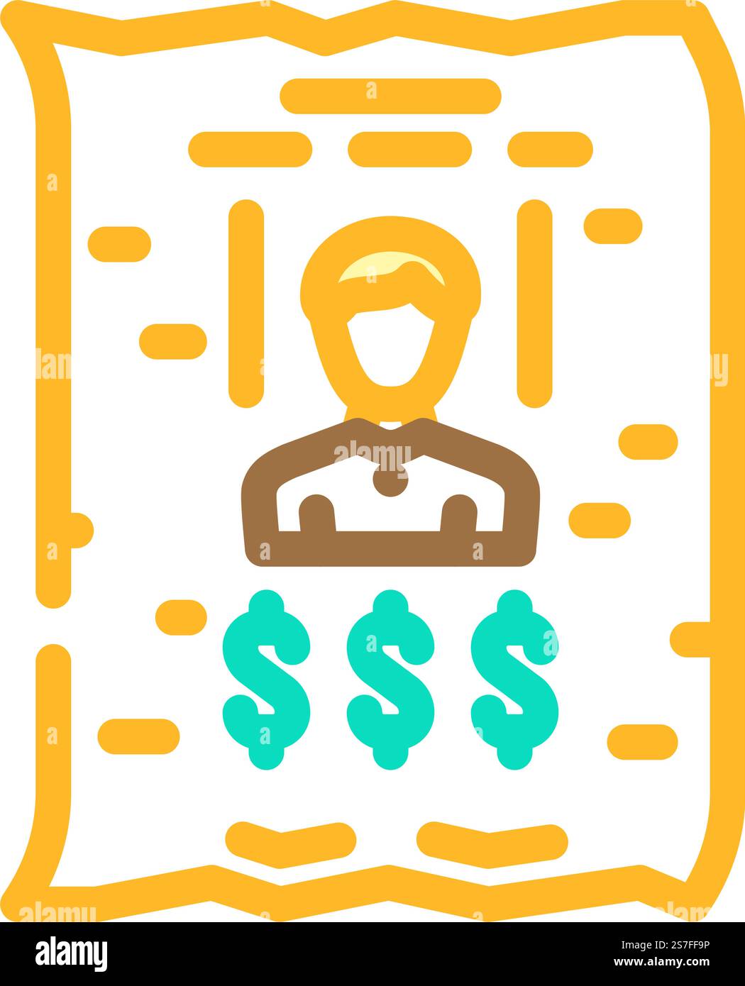 wanted poster crime color icon vector. wanted poster crime sign ...