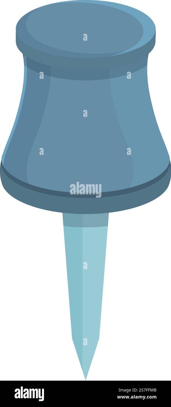 Note push pin icon cartoon vector. Paper board. Plastic tack. Note push ...