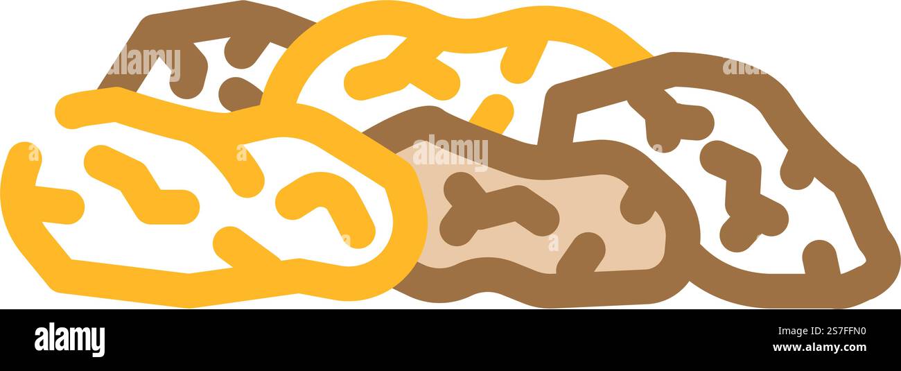 raisins dried fruit color icon vector. raisins dried fruit sign ...