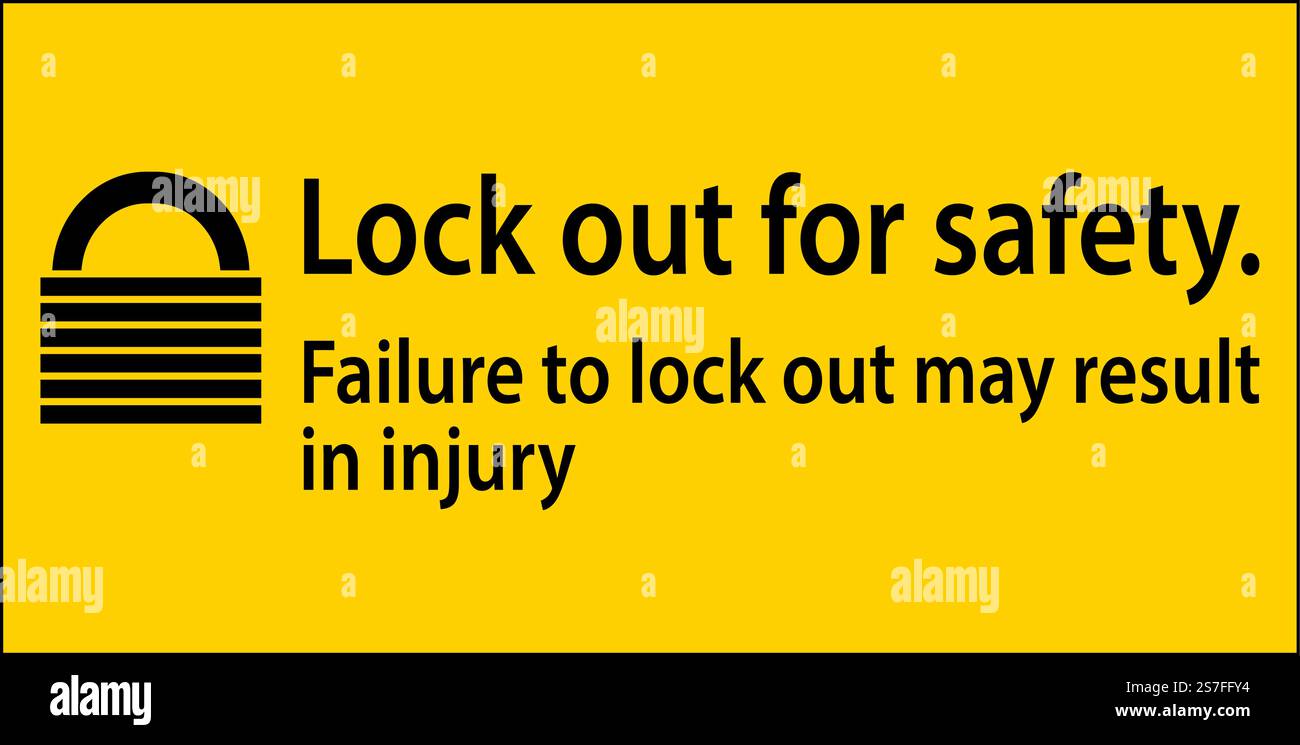 Caution Lock Out For Safety. Failure To Lock Out May Result In Injury ...