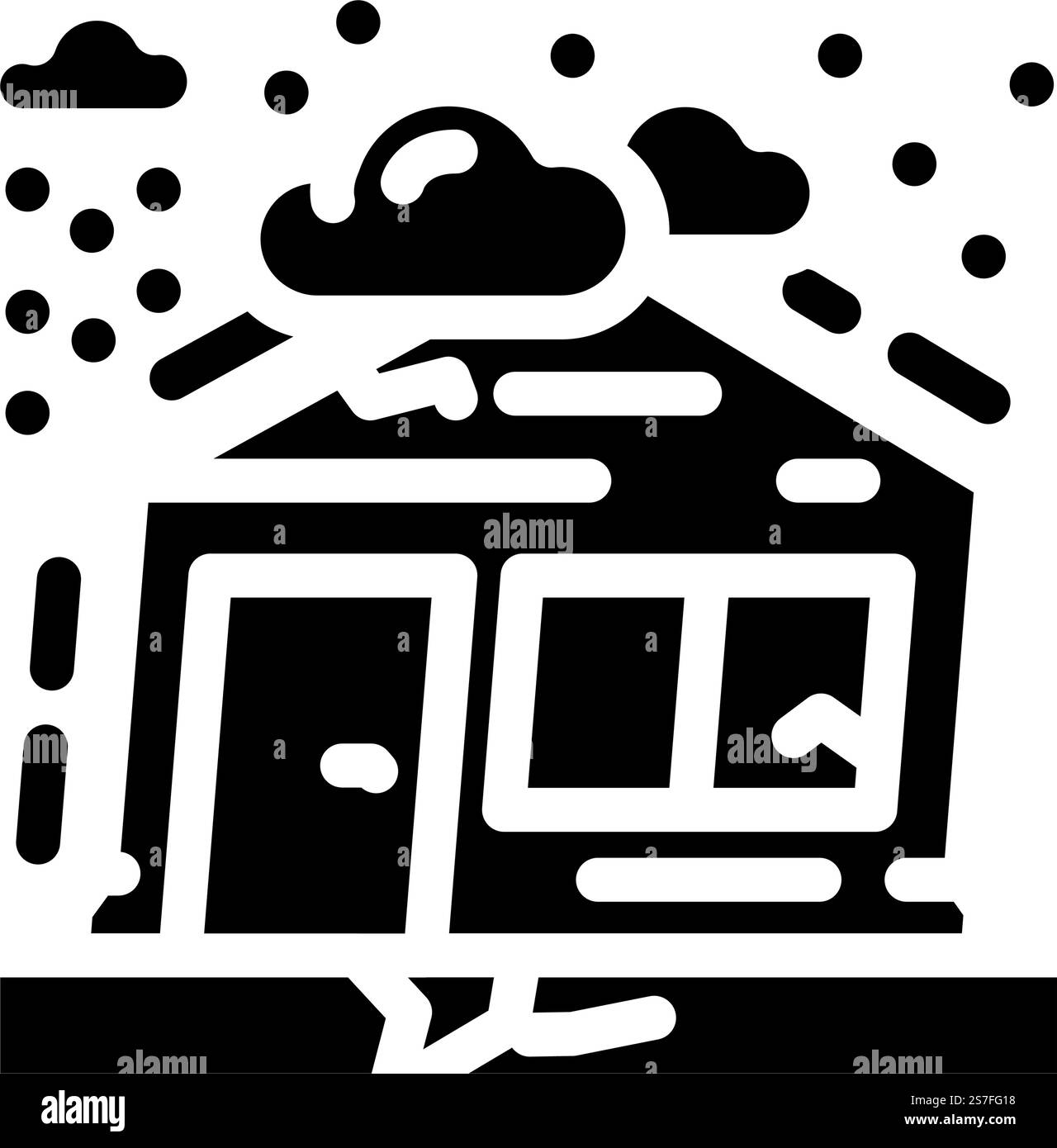 nature apocalypse glyph icon vector. nature apocalypse sign. isolated ...