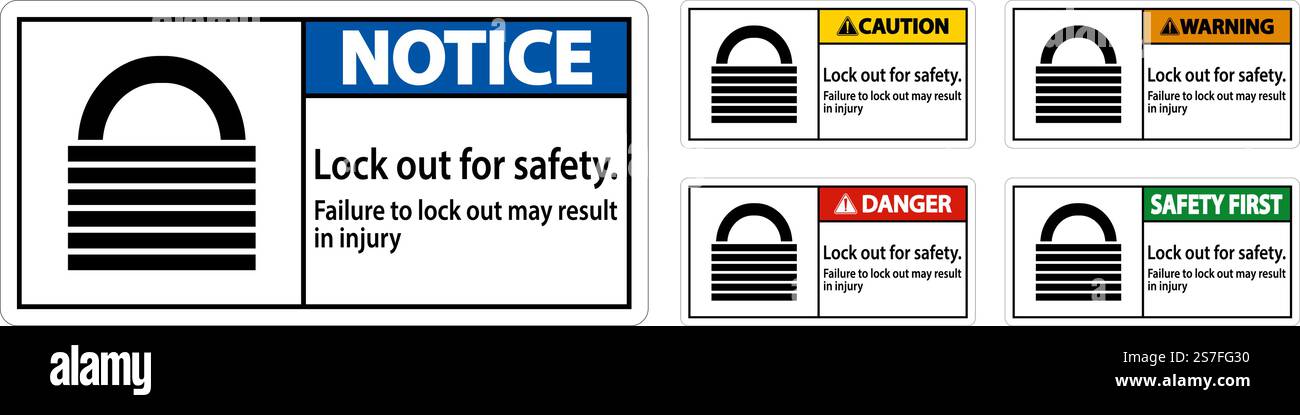 Caution Lock Out For Safety. Failure To Lock Out May Result In Injury ...