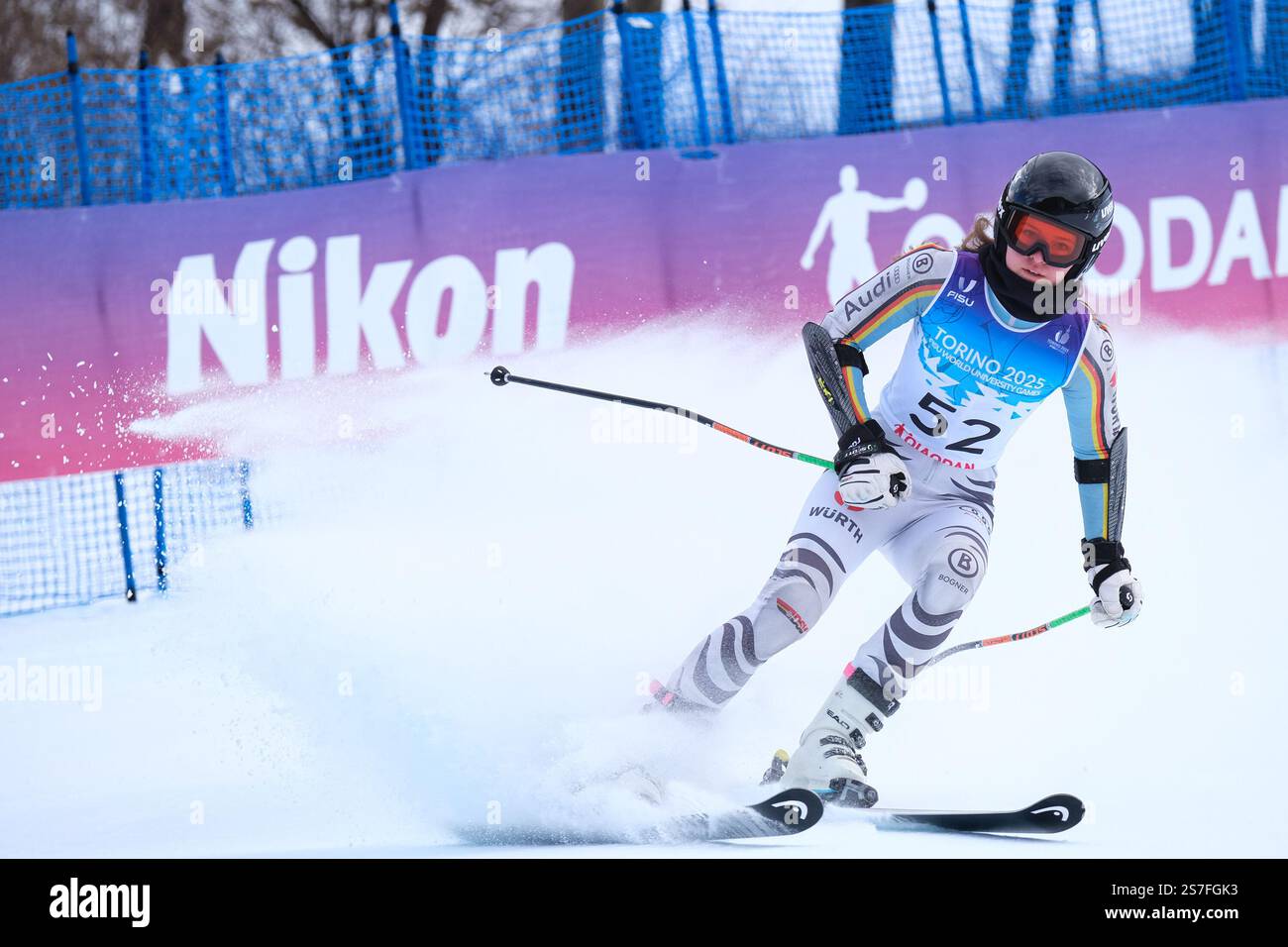 Bardonecchia, Italy. 18th Jan, 2025. Lilli Dehning of Germany in action ...