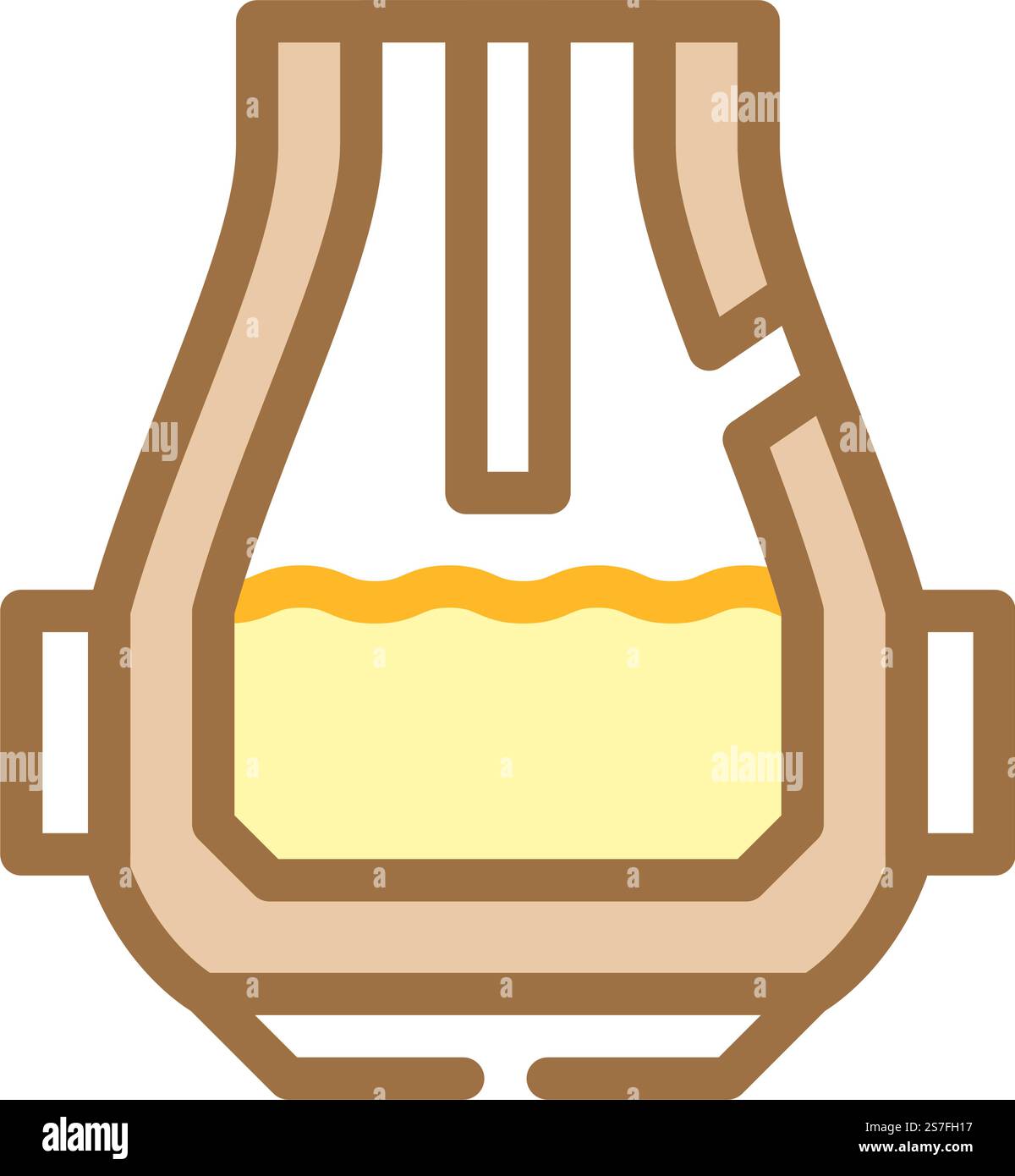 basic oxygen furnace steel production color icon vector. basic oxygen ...