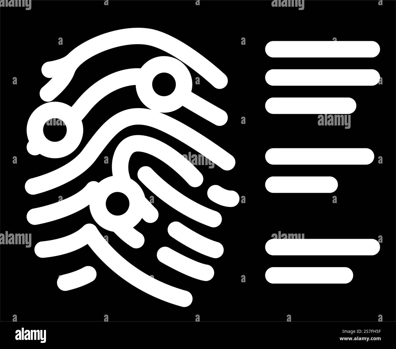 fingerprint crime glyph icon vector. fingerprint crime sign. isolated ...