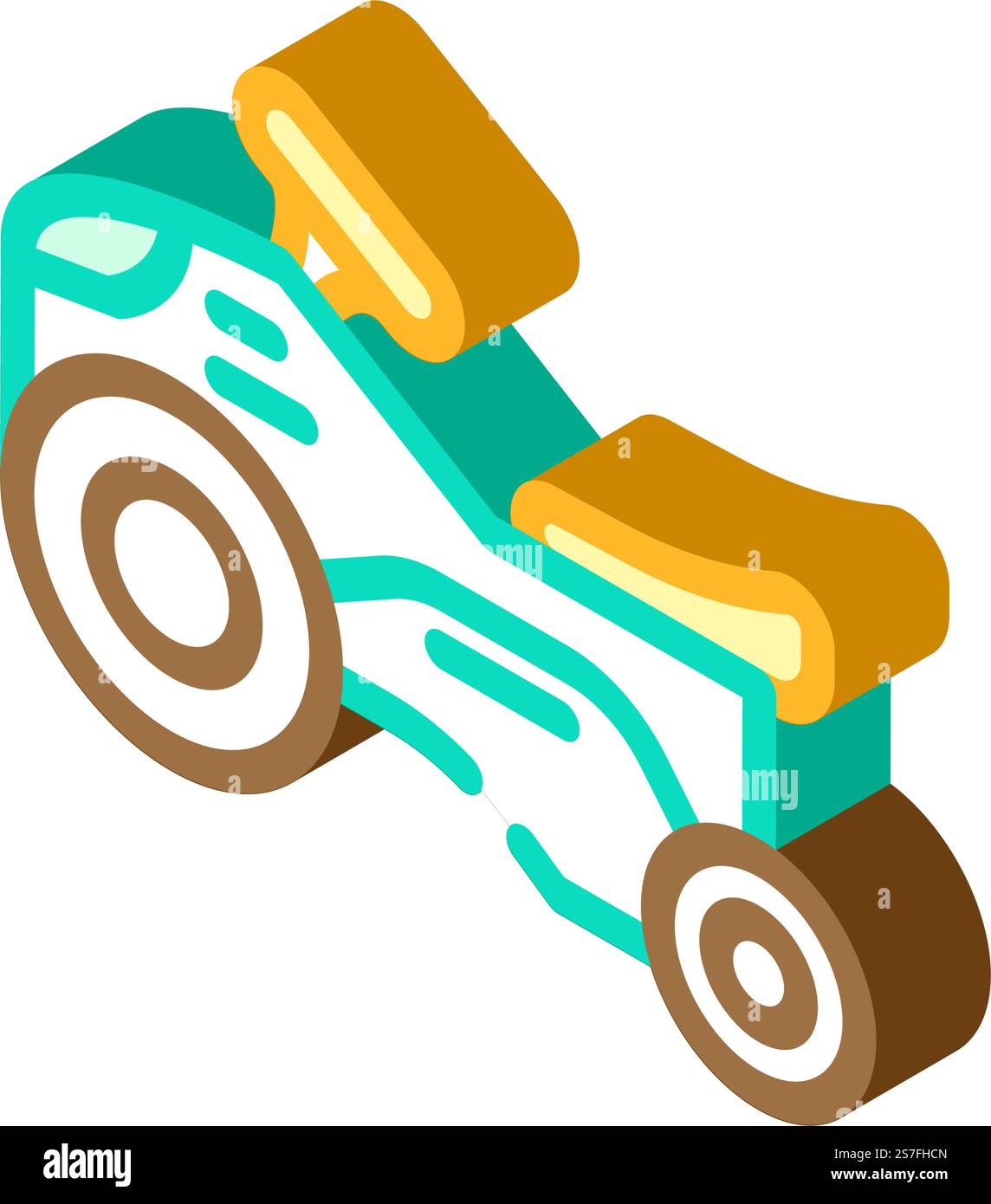 ride on toy child isometric icon vector. ride on toy child sign ...