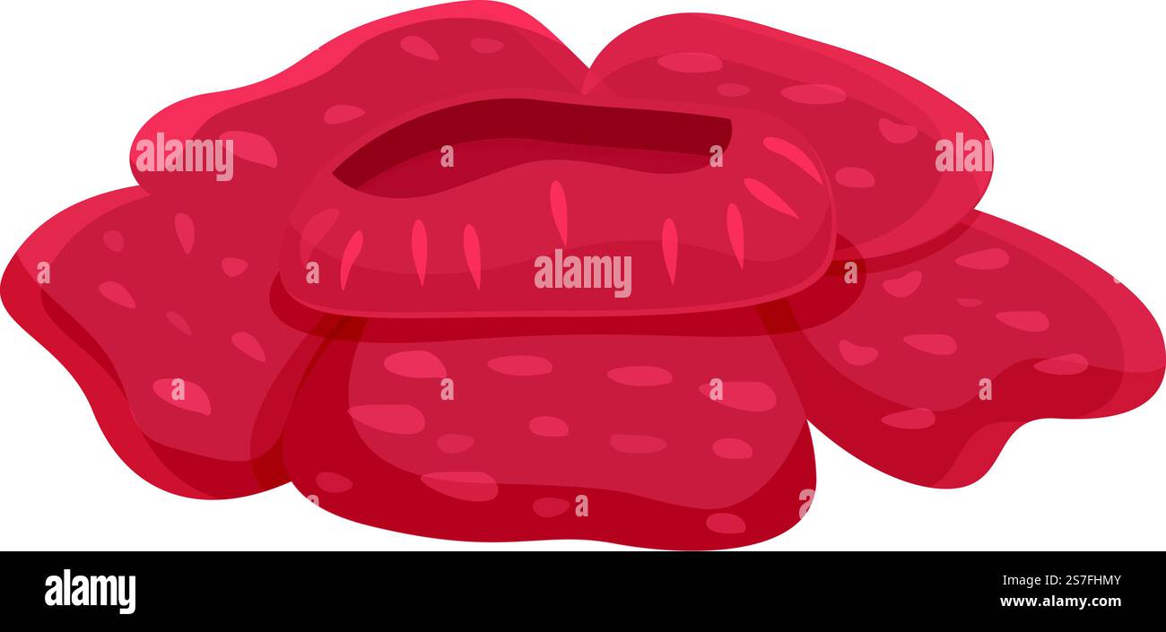 Botanical rafflesia icon cartoon vector. Blossom plant. Botany tropic ...