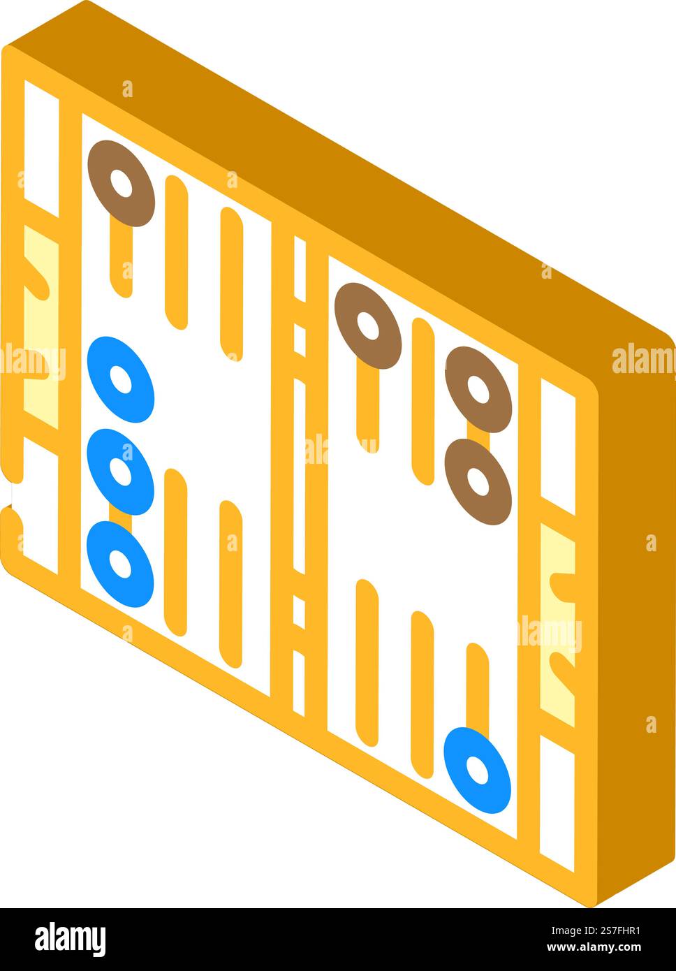 backgammon game board table isometric icon vector. backgammon game ...