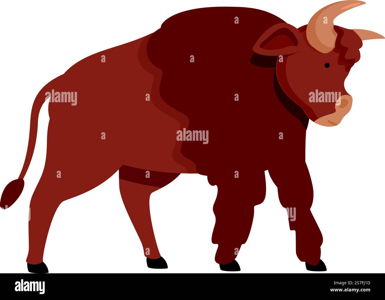 Mammal bison icon cartoon vector. Buffalo animal. Water cow. Mammal ...