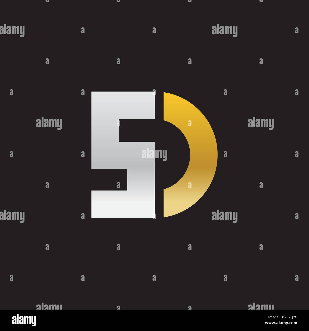 Alphabet letters monogram logo DS,SD,S and D, elegant and Professional ...