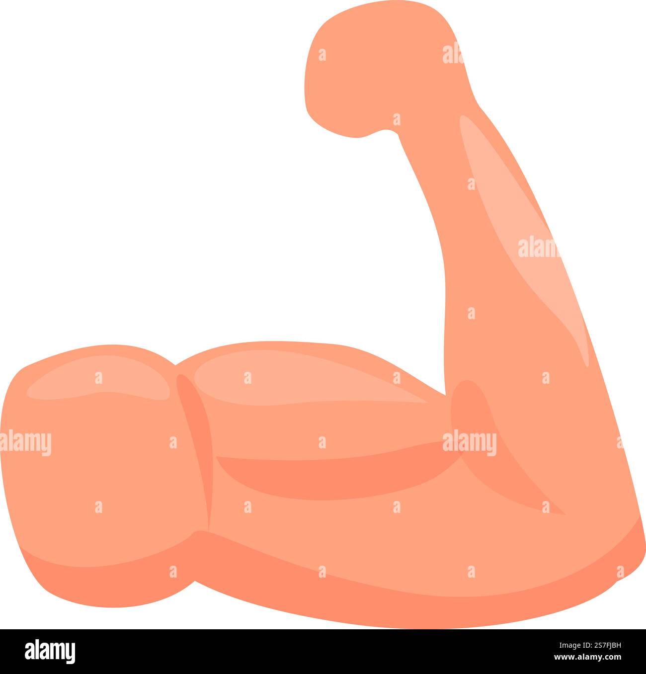 Strong muscle icon cartoon vector. Arm bicep. Body hand. Strong muscle ...