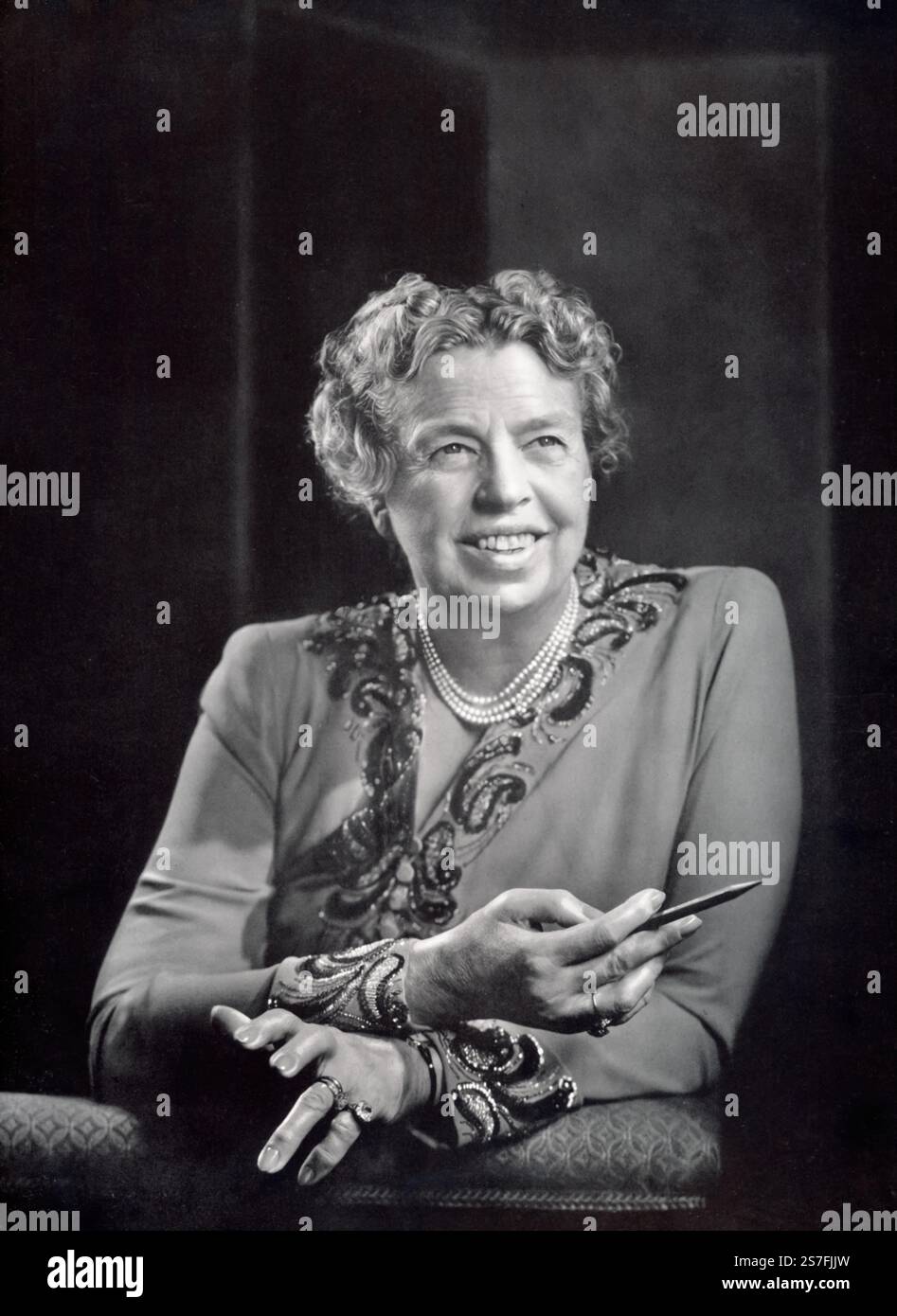 Anna Eleanor Roosevelt (1884–1962) was an American diplomat, activist, and First Lady of the ...