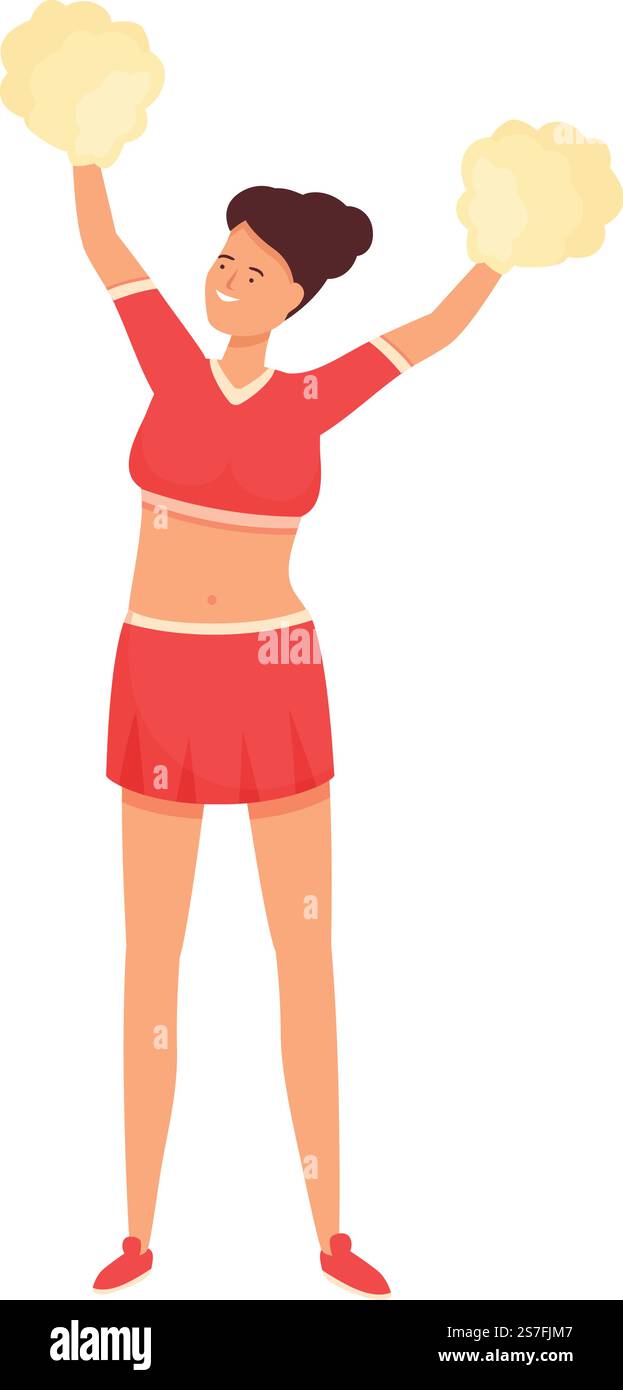 Woman jumping icon cartoon vector. Cheer girl. Woman team. Woman ...