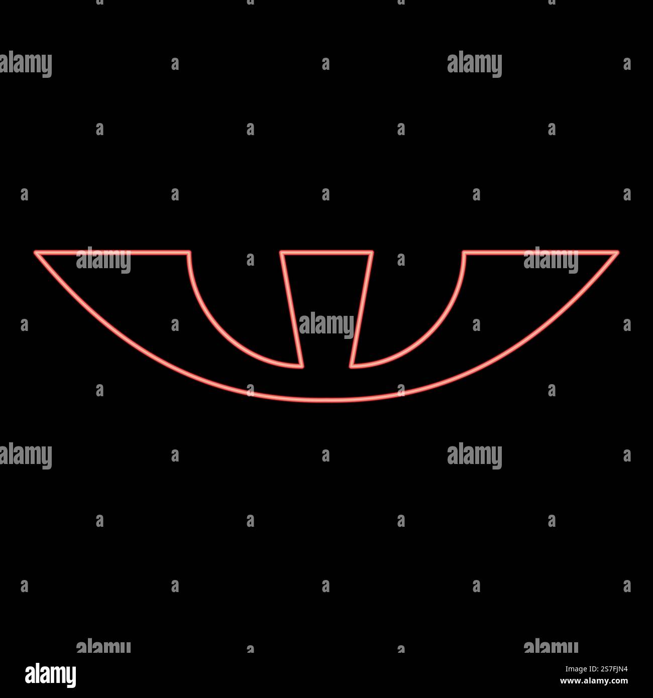 Neon israeli Shekel currency symbol ILS money ois sign old red color ...