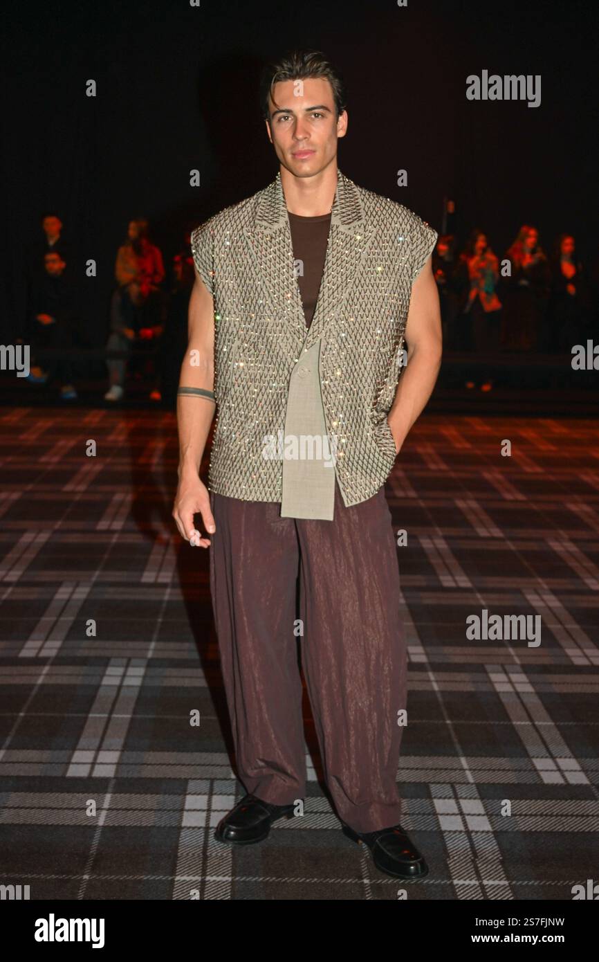 Milan, Italy. 19th Jan, 2024. Men's Fashion, Fall/Winter 2025.- Dhruv ...