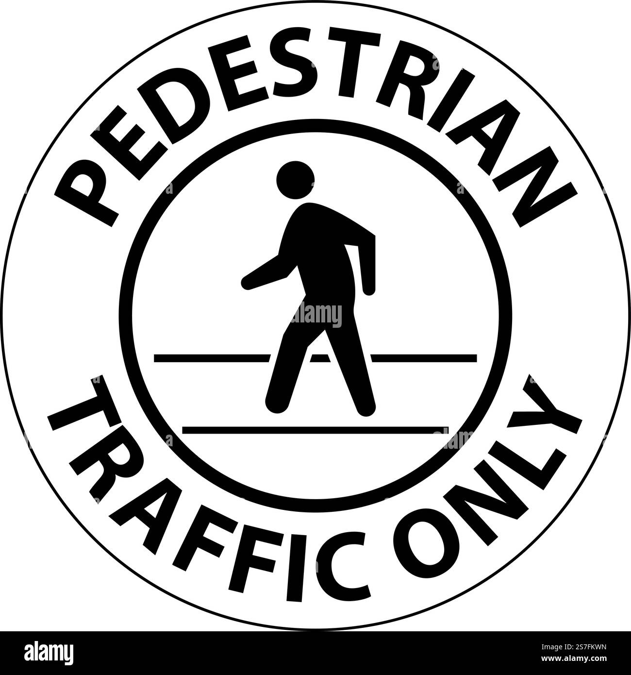 Signs on pedestrian road Stock Vector Images - Alamy