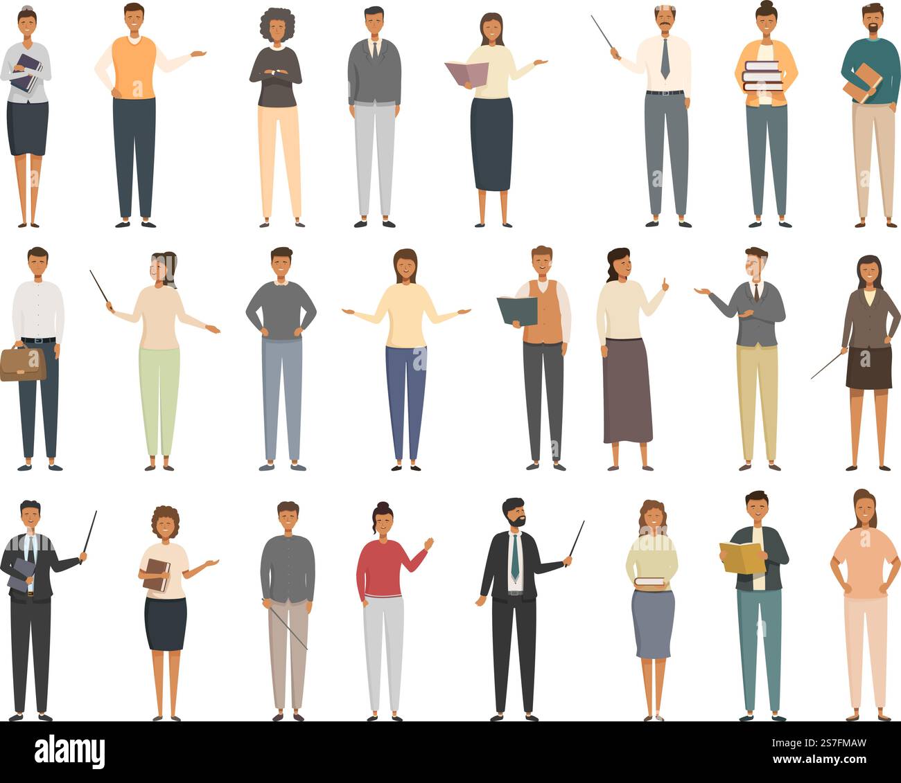 African teacher icons set cartoon vector. School safe. Class professor ...