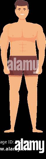 Strong man icon cartoon vector. Muscle arm. Flex body. Strong man icon ...