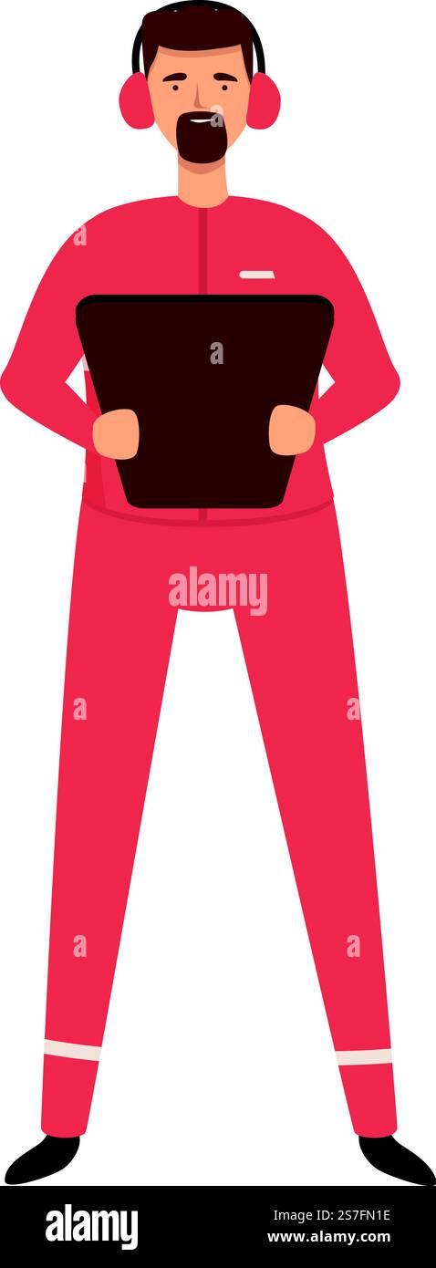 Racing team support icon cartoon vector. Race car. Sport driver. Racing ...