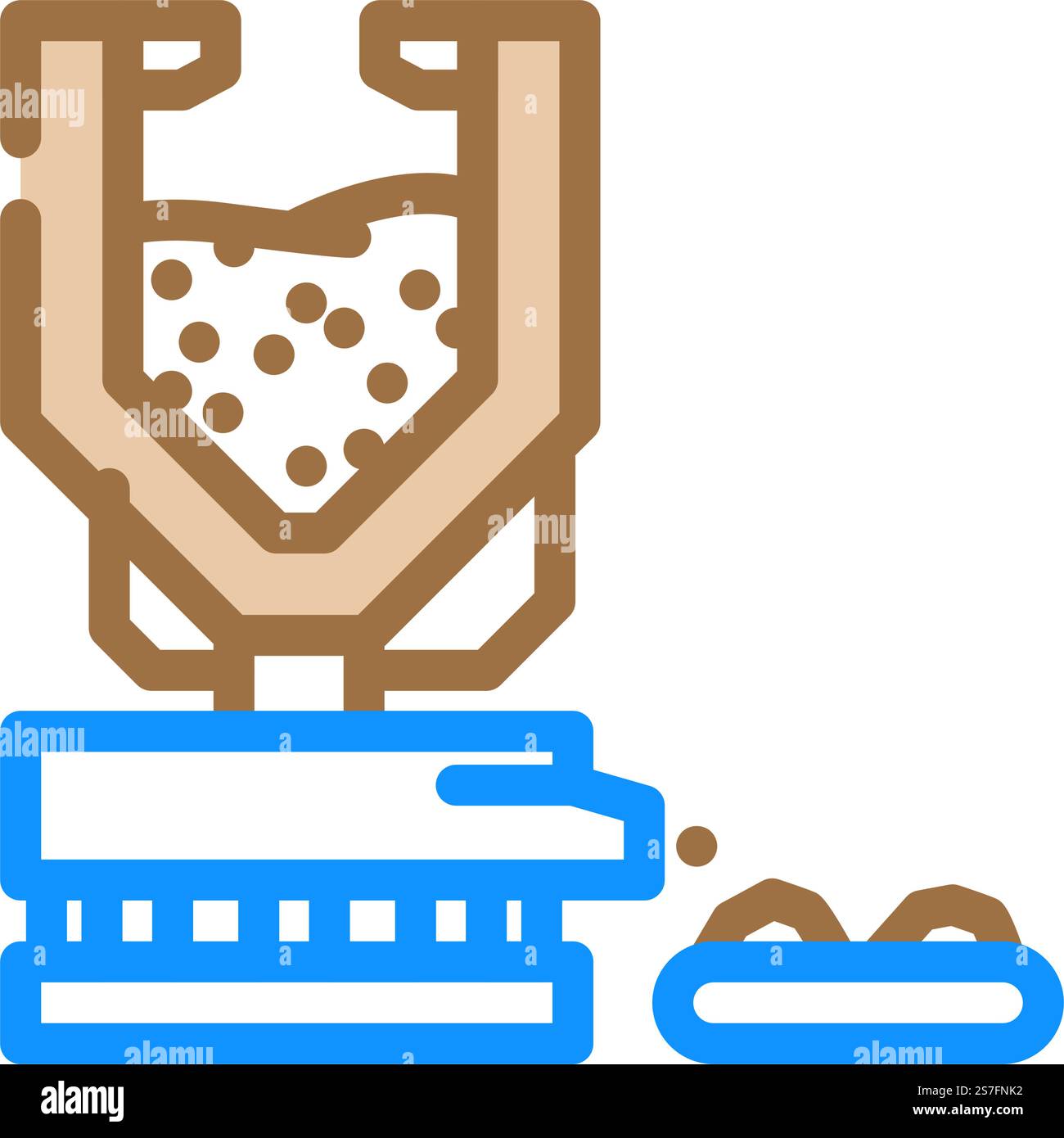 dri furnace steel production color icon vector. dri furnace steel ...