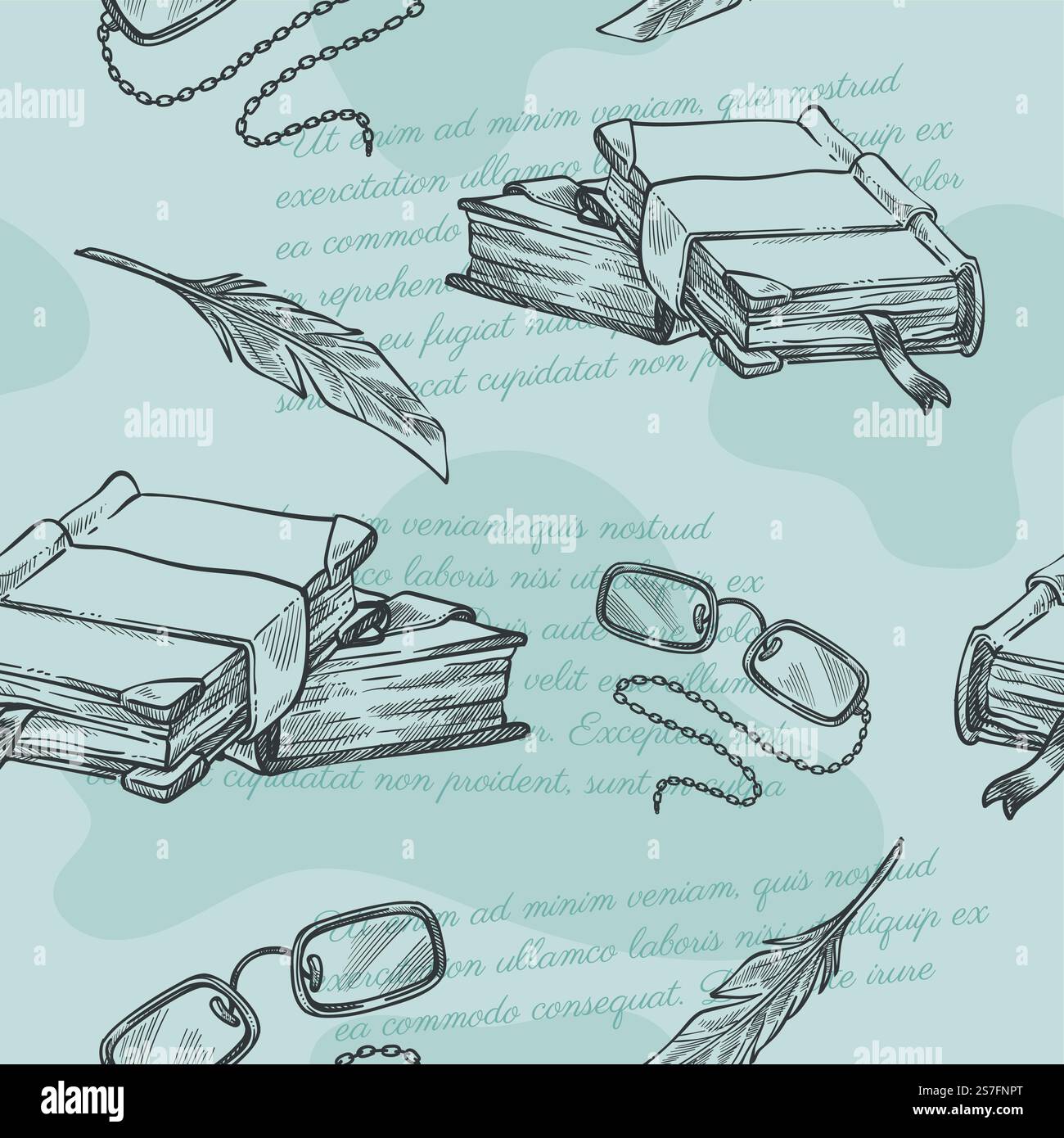 Old books and glasses, feather pen and manuscripts. Literature and ...