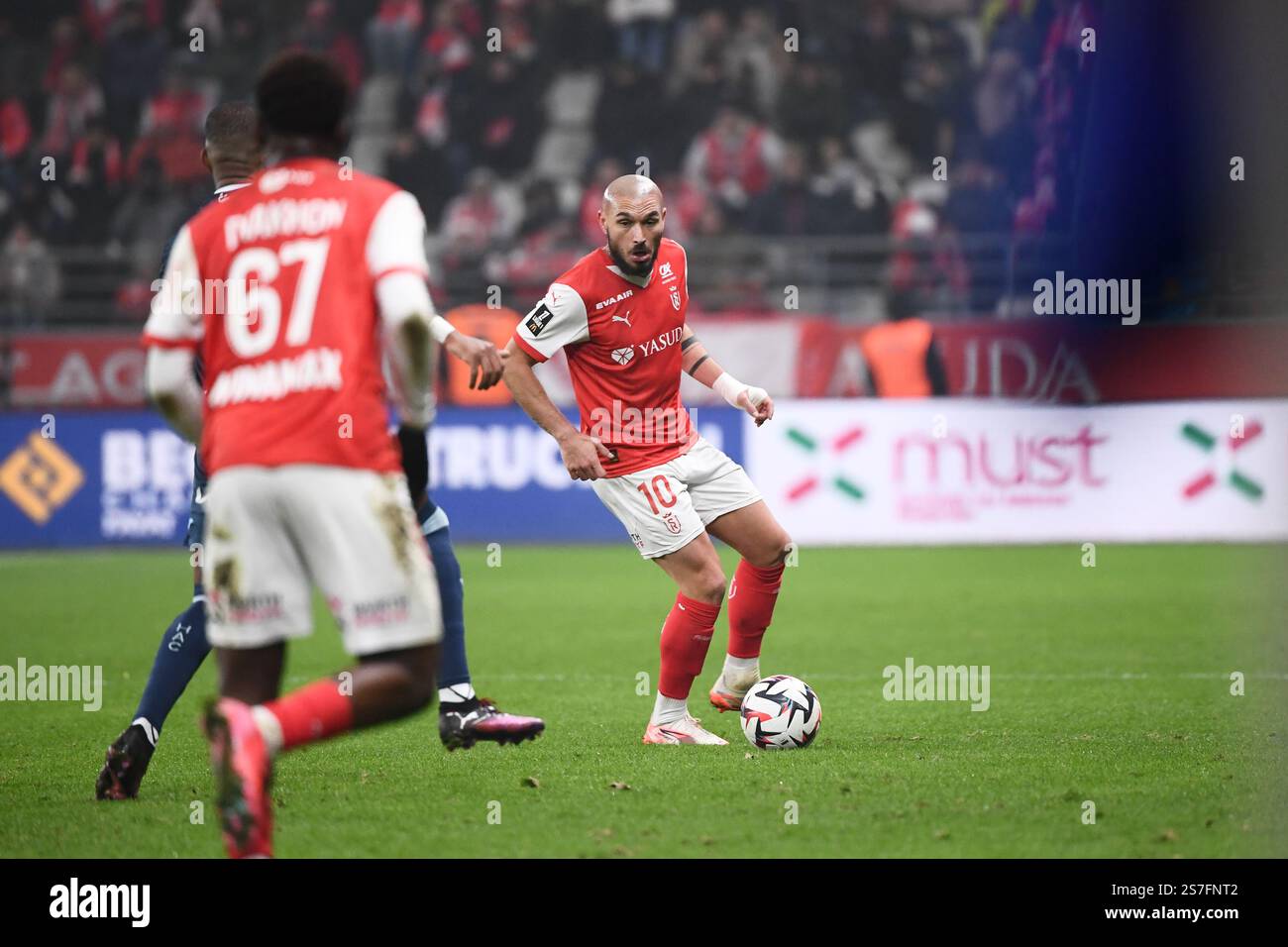 France. 19th Jan, 2025. 10 Teddy TEUMA (sdr) during the Ligue 1 ...