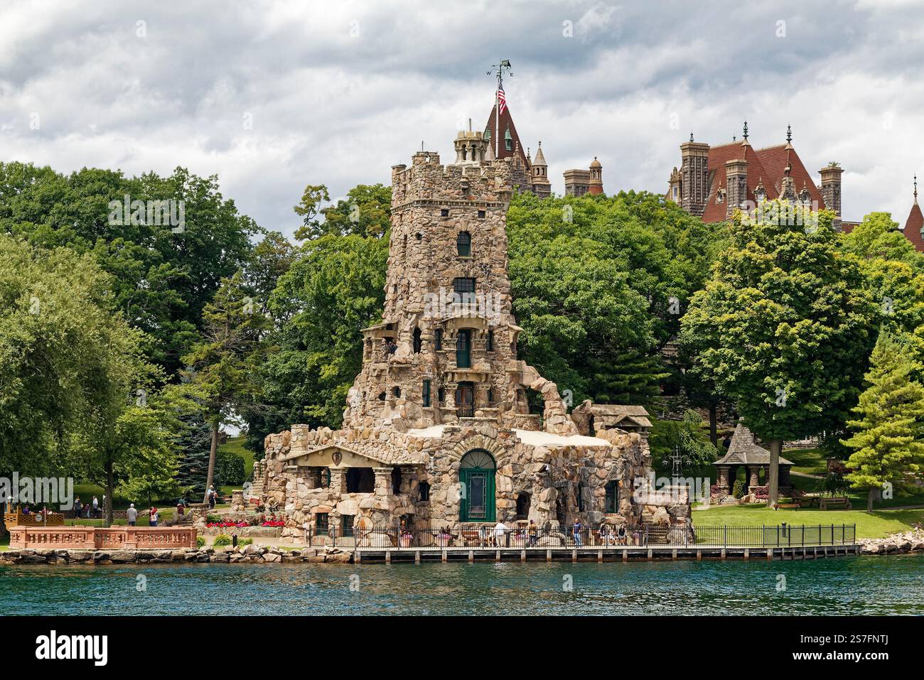 Childrens Playhouse, Boldt Castle, old stone building, ornate, gardens ...