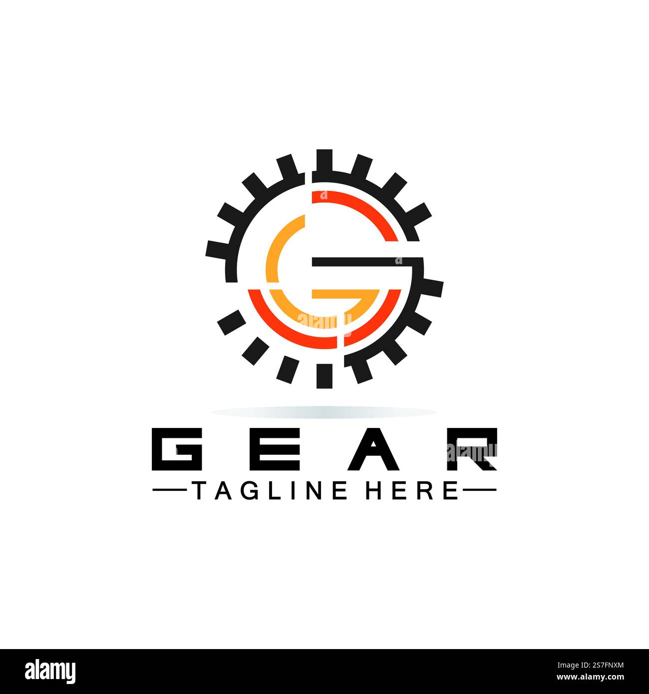 Letter G Gear Engineer Logo Design Template Stock Vector Image & Art ...