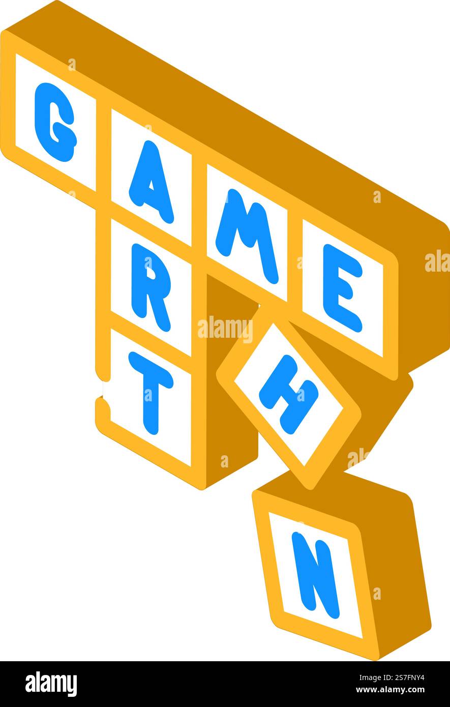 scrabble tiles board table isometric icon vector. scrabble tiles board ...