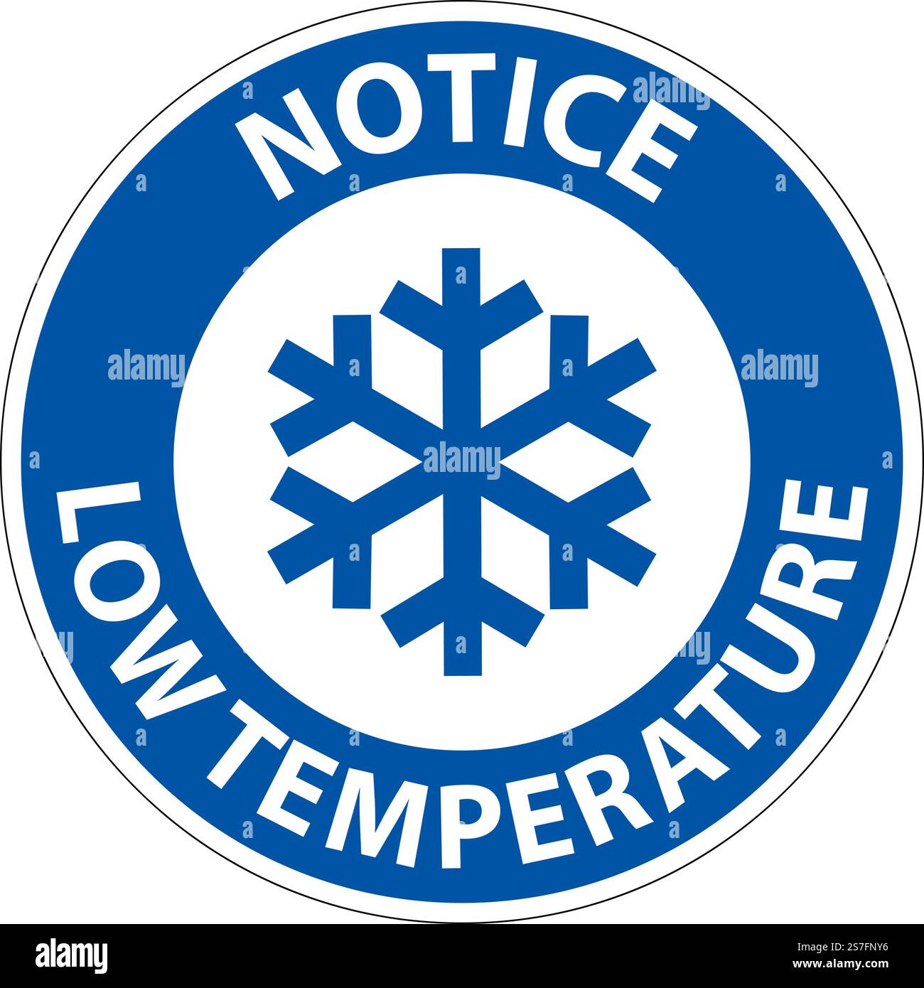 Notice Low temperature symbol and text safety sign Stock Vector Image ...