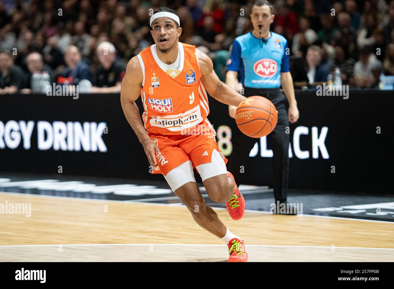 Alfonso Plummer (Nr. 9 Ratiopharm Ulm) GER, Basketball Loewen ...