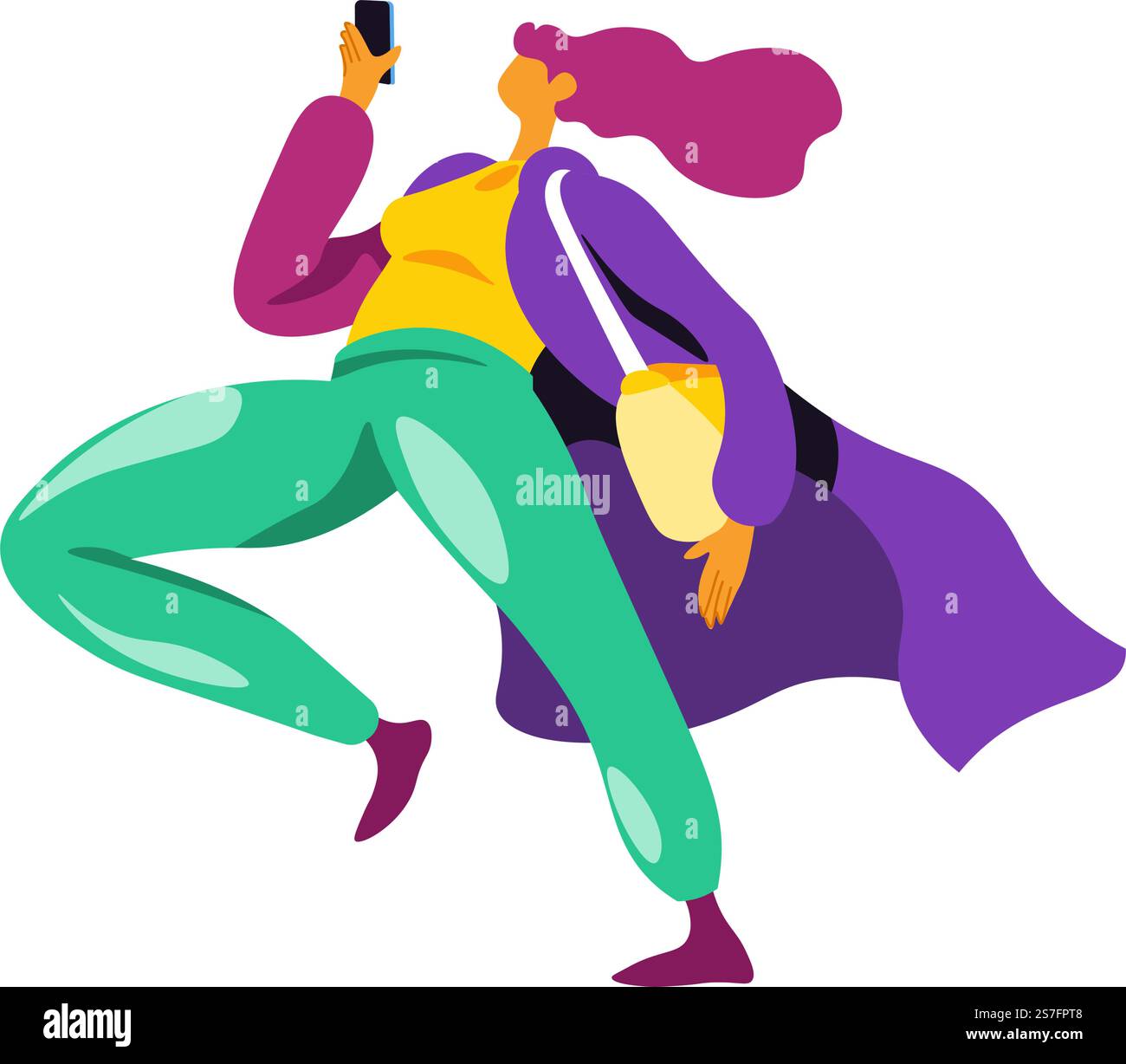 Woman talking on phone feet Stock Vector Images - Alamy