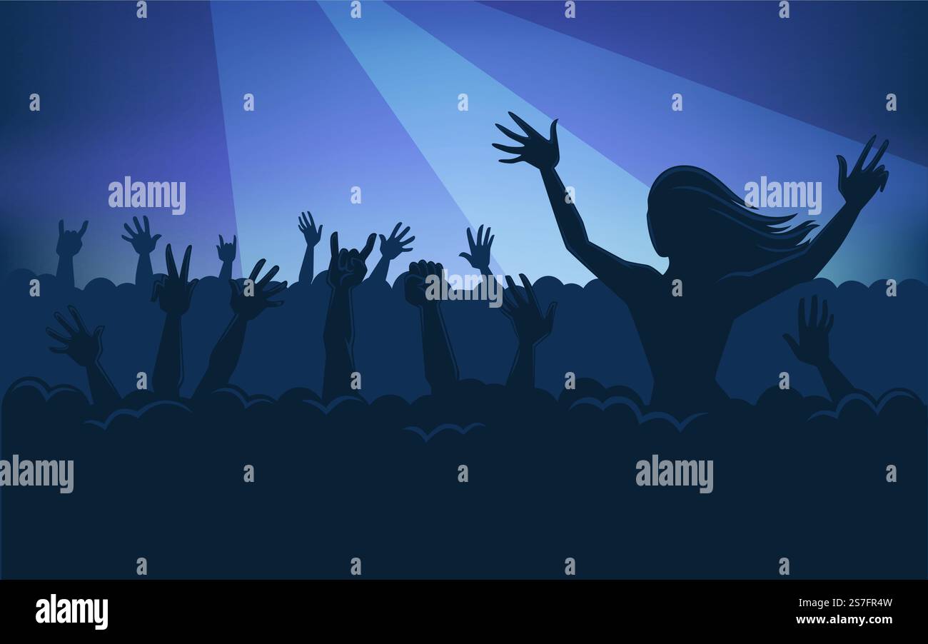 Rock music fan hands Stock Vector Images - Alamy