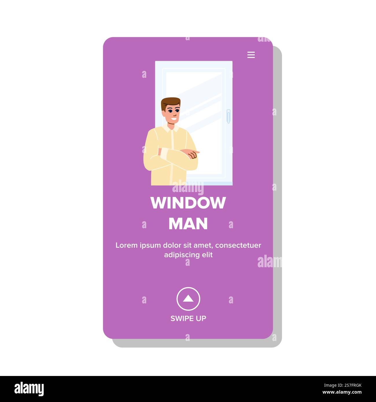 window man vector. looking business, office business, modern ...