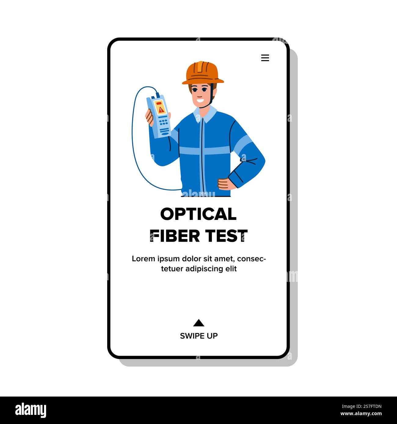 optical fiber test vector. cable optic, fibre internet, broadband ...