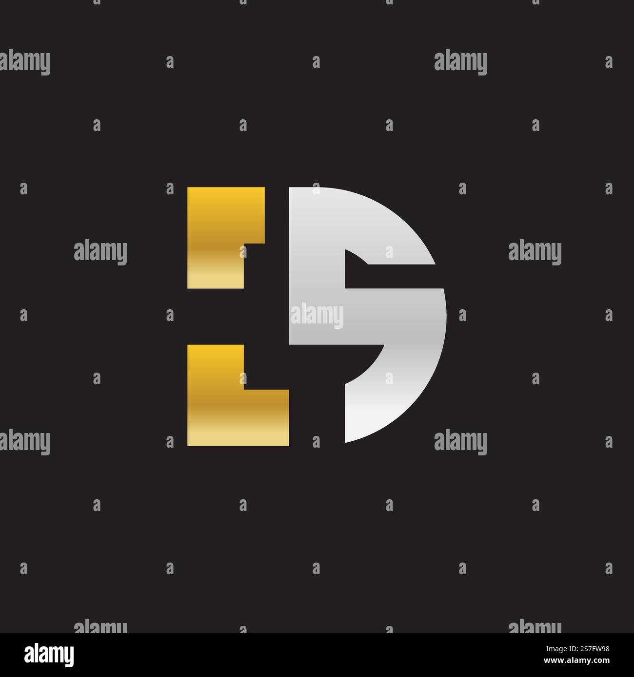 Alphabet letters monogram logo DS,SD,S and D, elegant and Professional ...