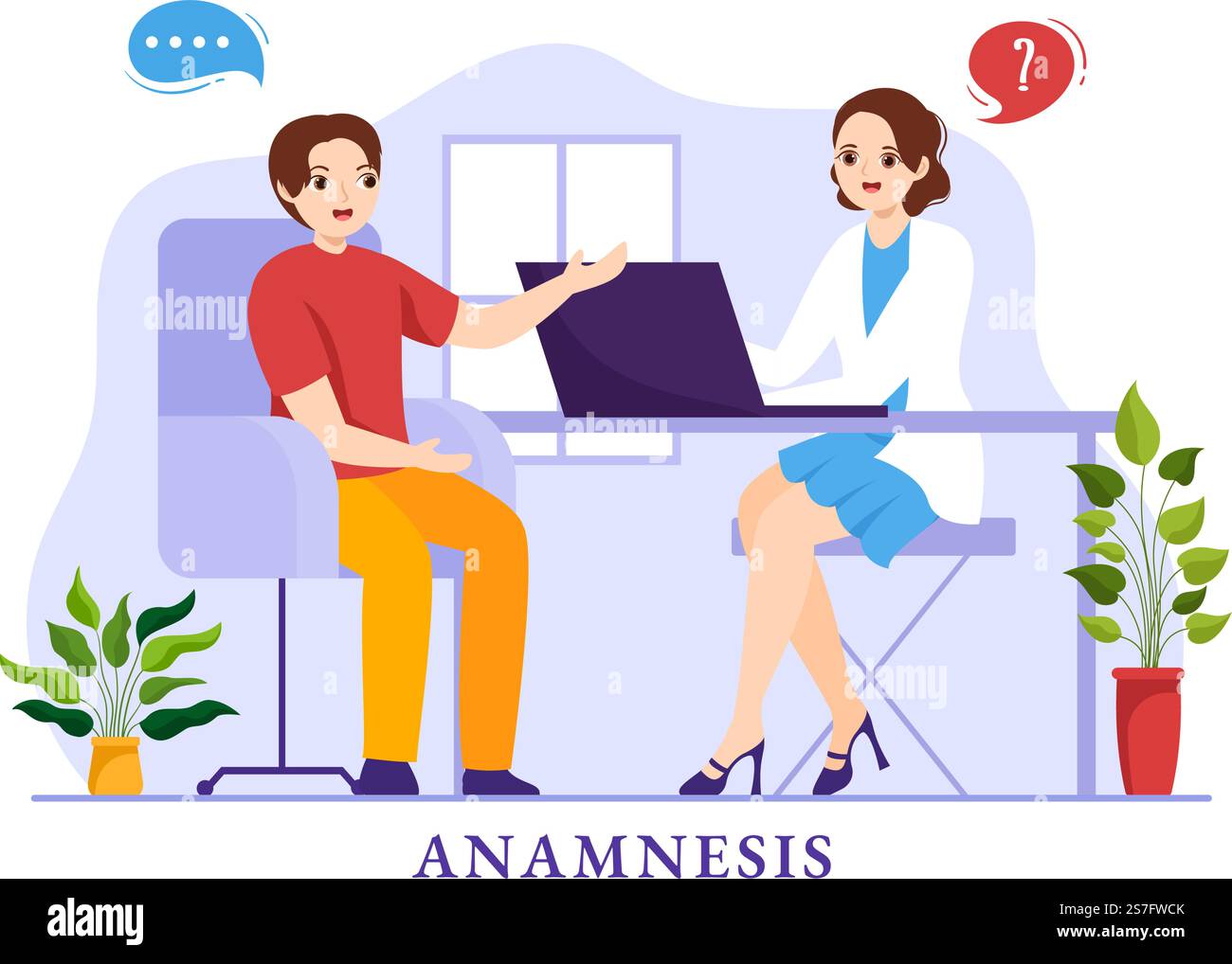 Anamnesis System Vector Illustration for Information About the Disease ...