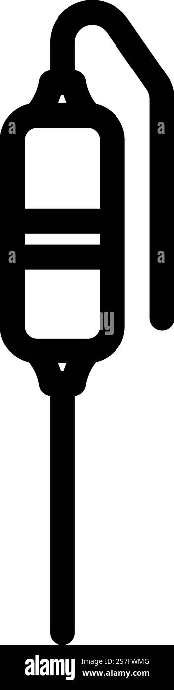 thermistor electronic component line icon vector. thermistor electronic ...