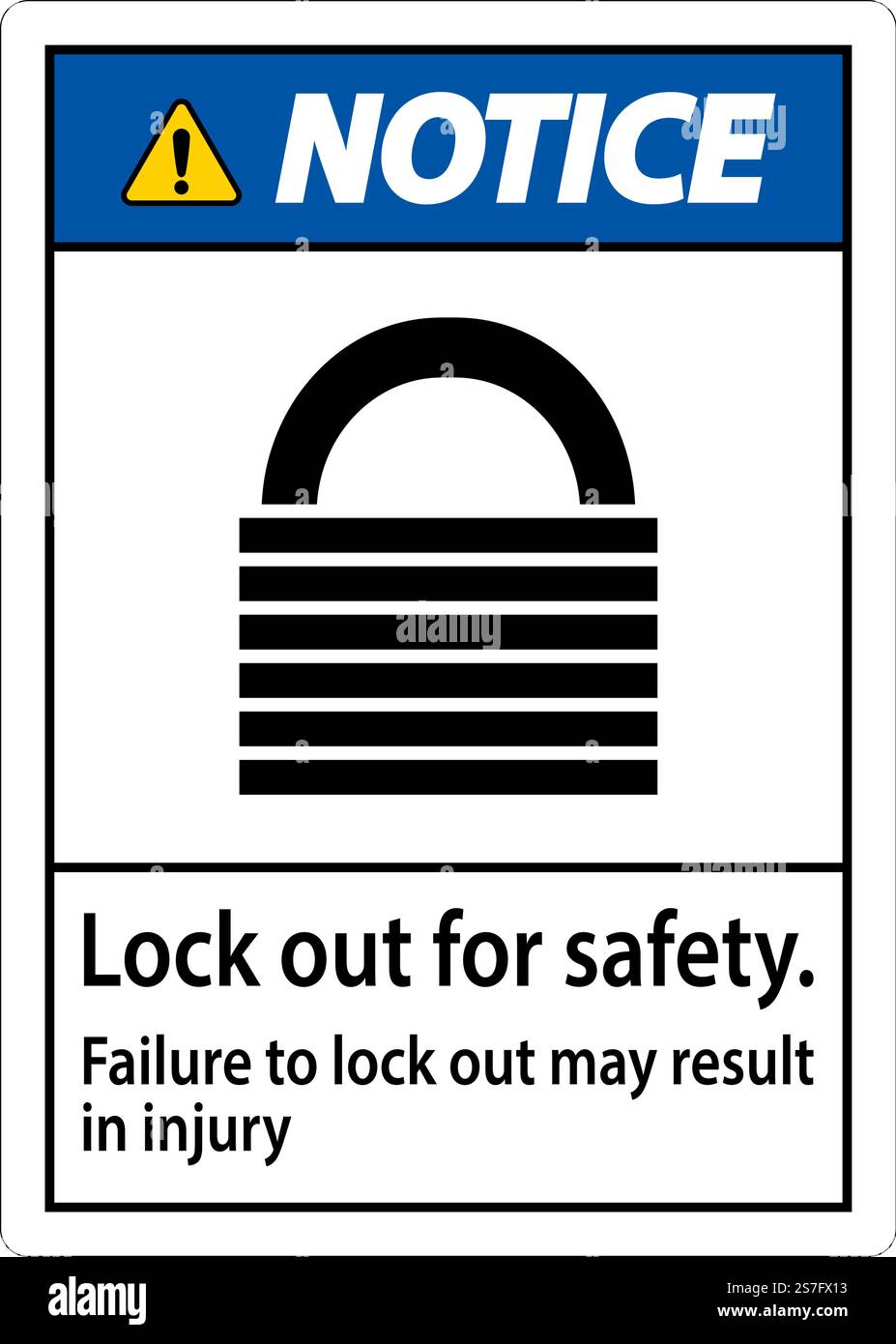 Notice Lock Out For Safety. Failure To Lock Out May Result In Injury ...