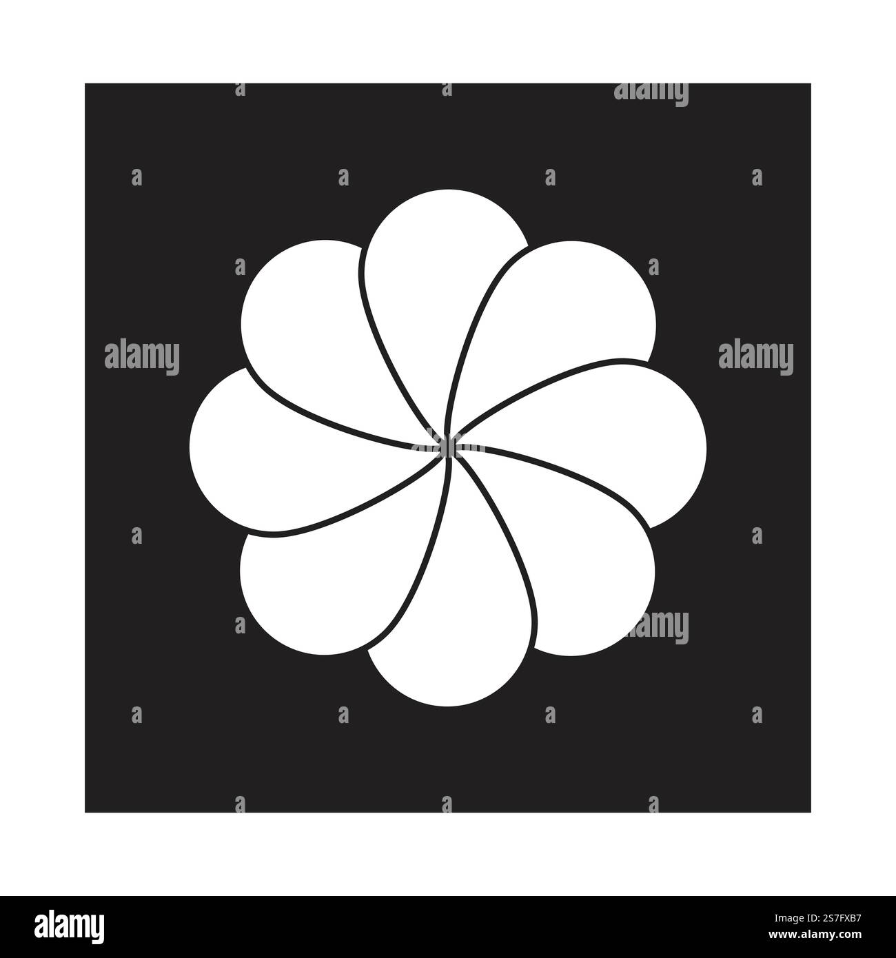 Beauty plumeria icon flowers design illustration symbol Stock Vector ...