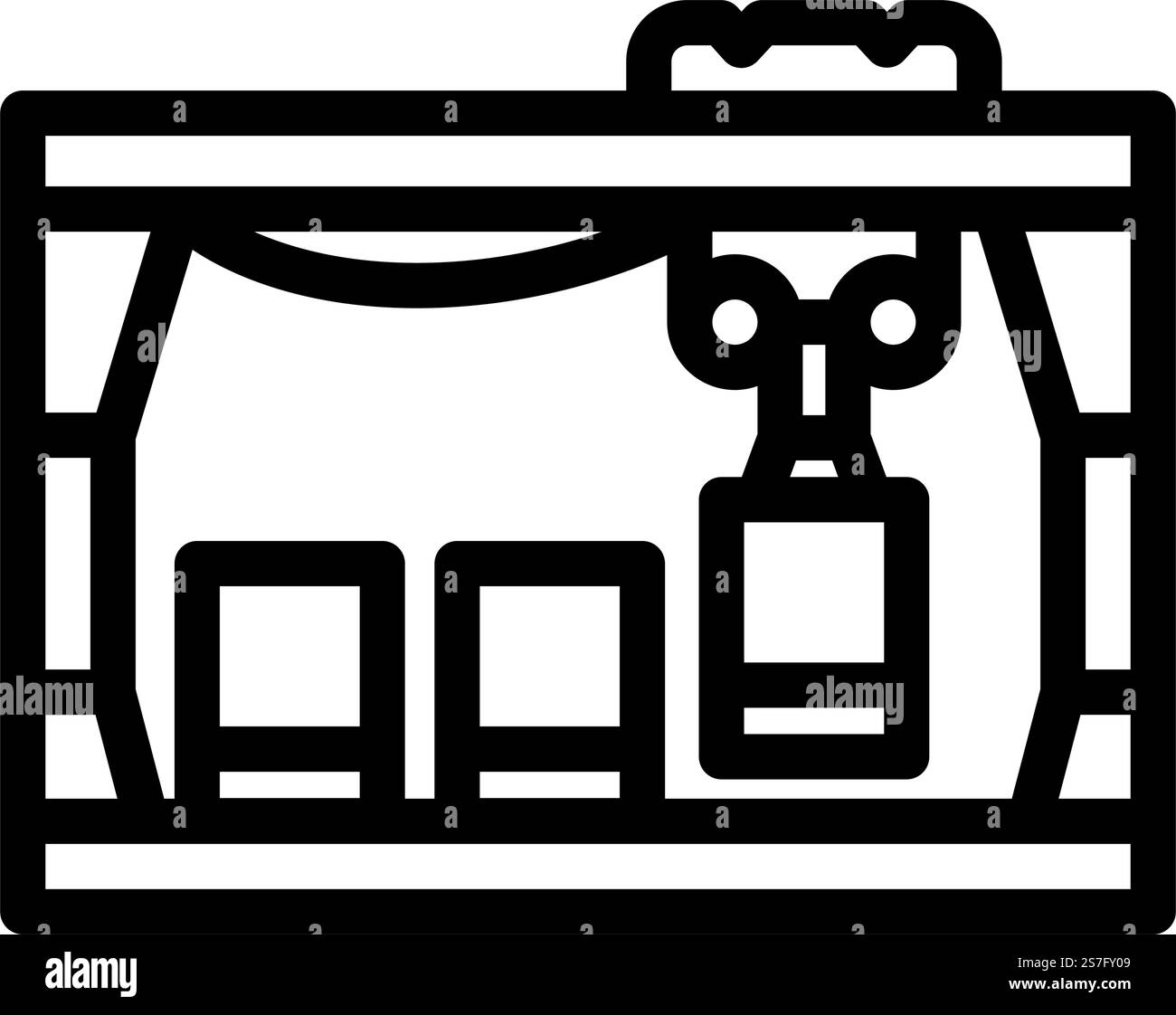 nuclear waste storage energy line icon vector. nuclear waste storage ...