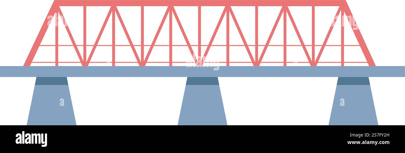 Modern city infrastructure and architecture design, isolated bridge ...