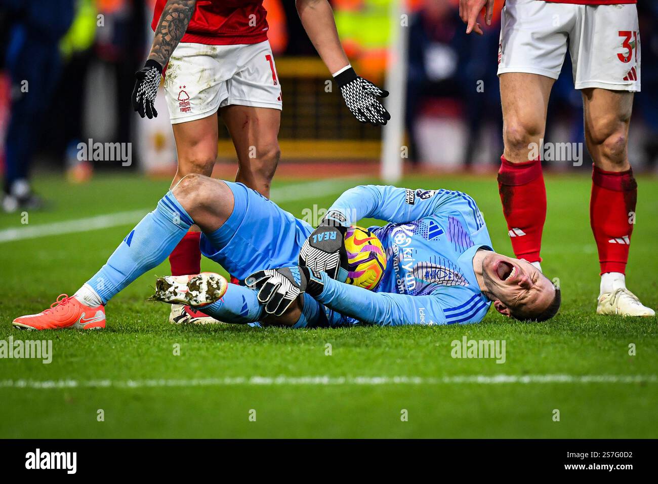 The City Ground, Nottingham, UK. 19th Jan, 2025. Premier League ...