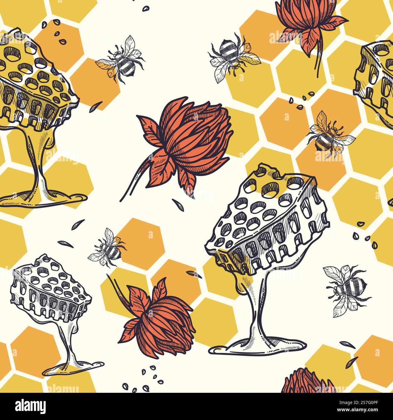 Honey and beekeeping, producing organic and natural meal for nourishment and dieting. Tasty ...