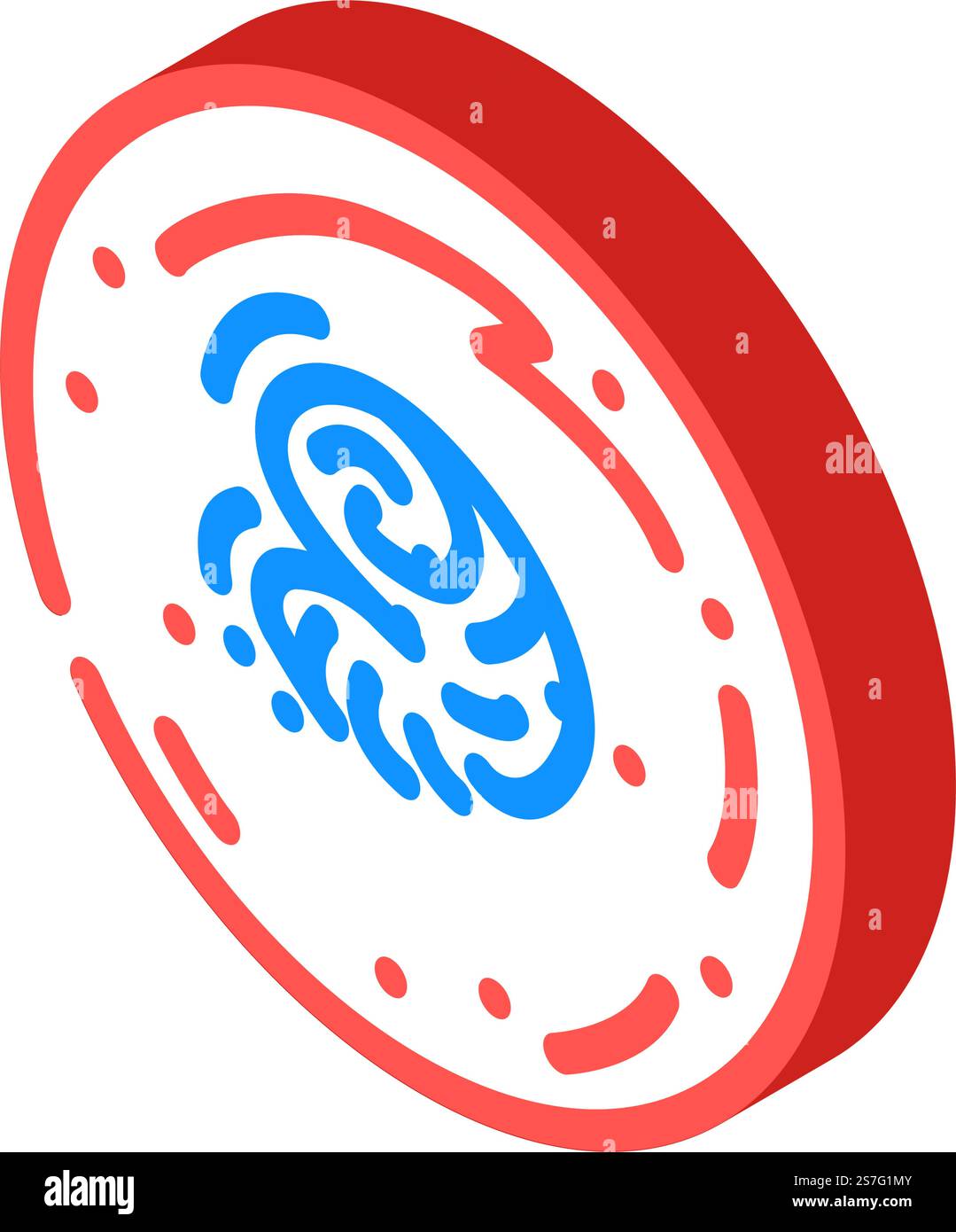 mars polar ice caps planet isometric icon vector. mars polar ice caps ...