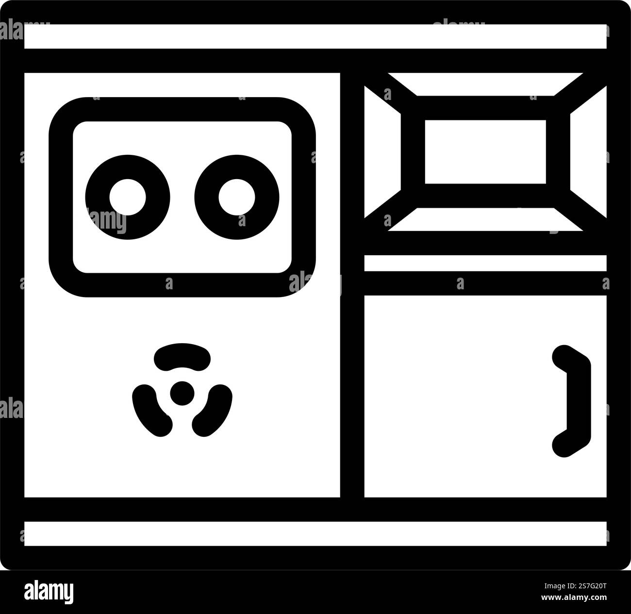 nuclear medicine lab energy line icon vector. nuclear medicine lab ...